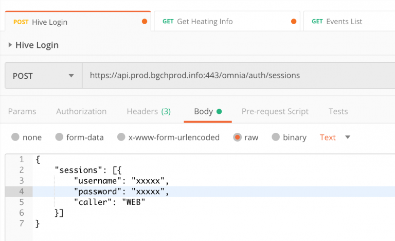 A simple start to using the Hive Home API | Andy Jacobs